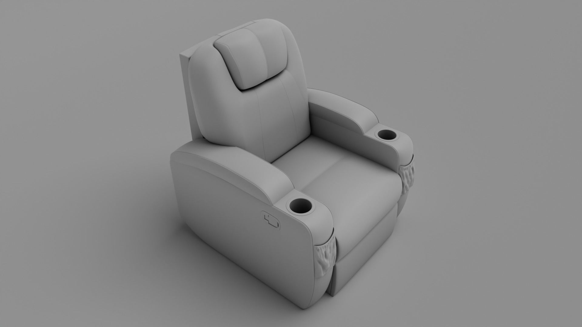 Recliner sofa free 3D model | CGTrader