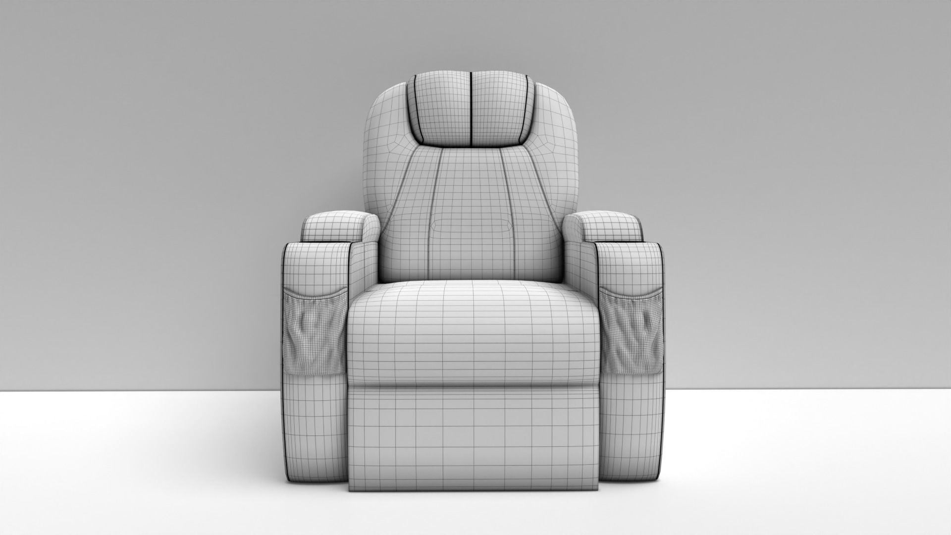 Recliner sofa free 3D model | CGTrader