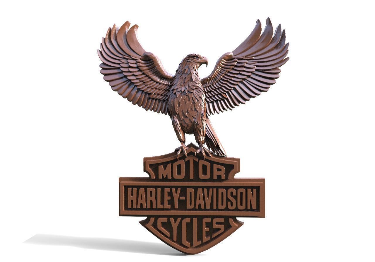 Eagle Harley Davidson CNC 3D model 3D printable | CGTrader