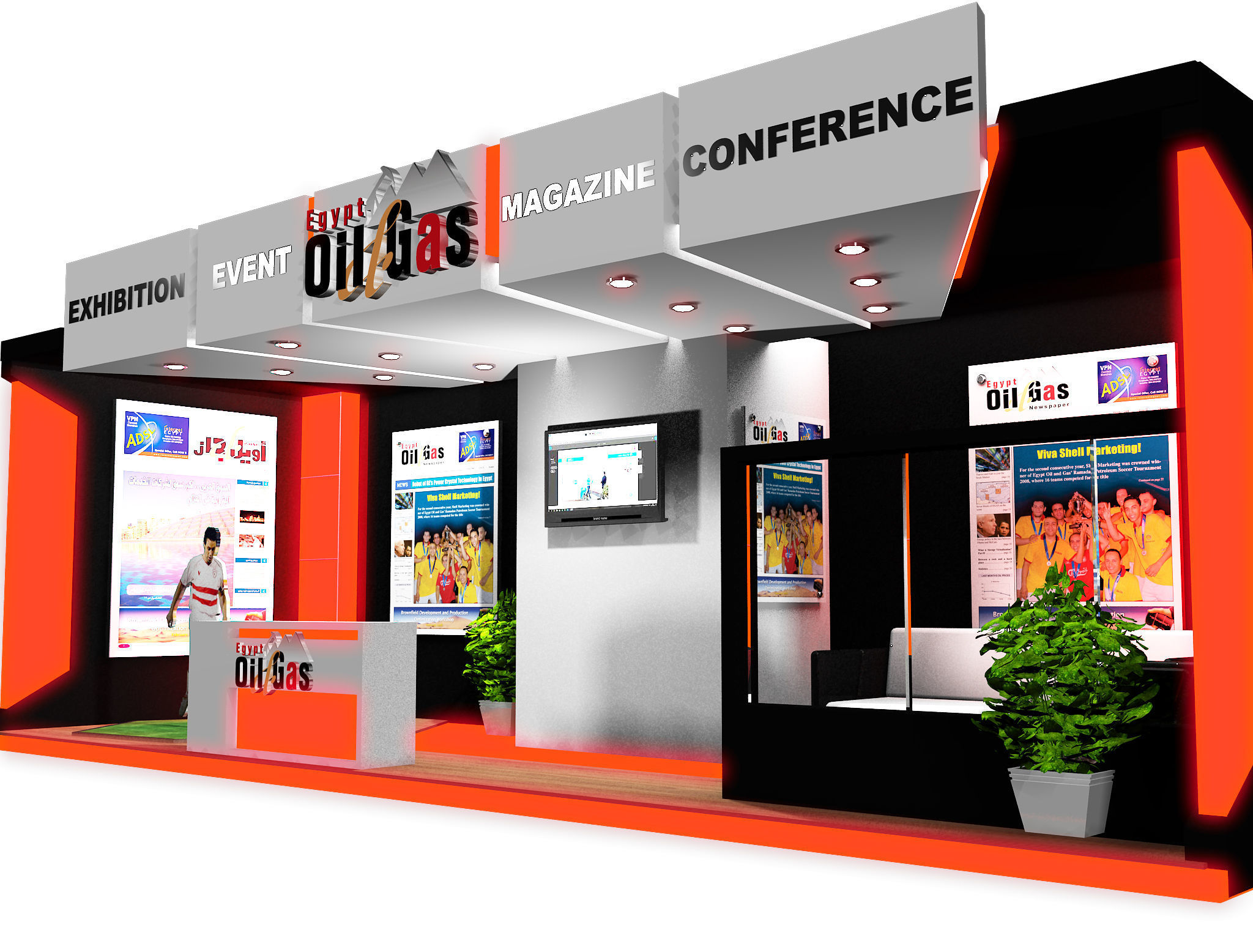 Booth Exhibition Stand a631b 3D model | CGTrader