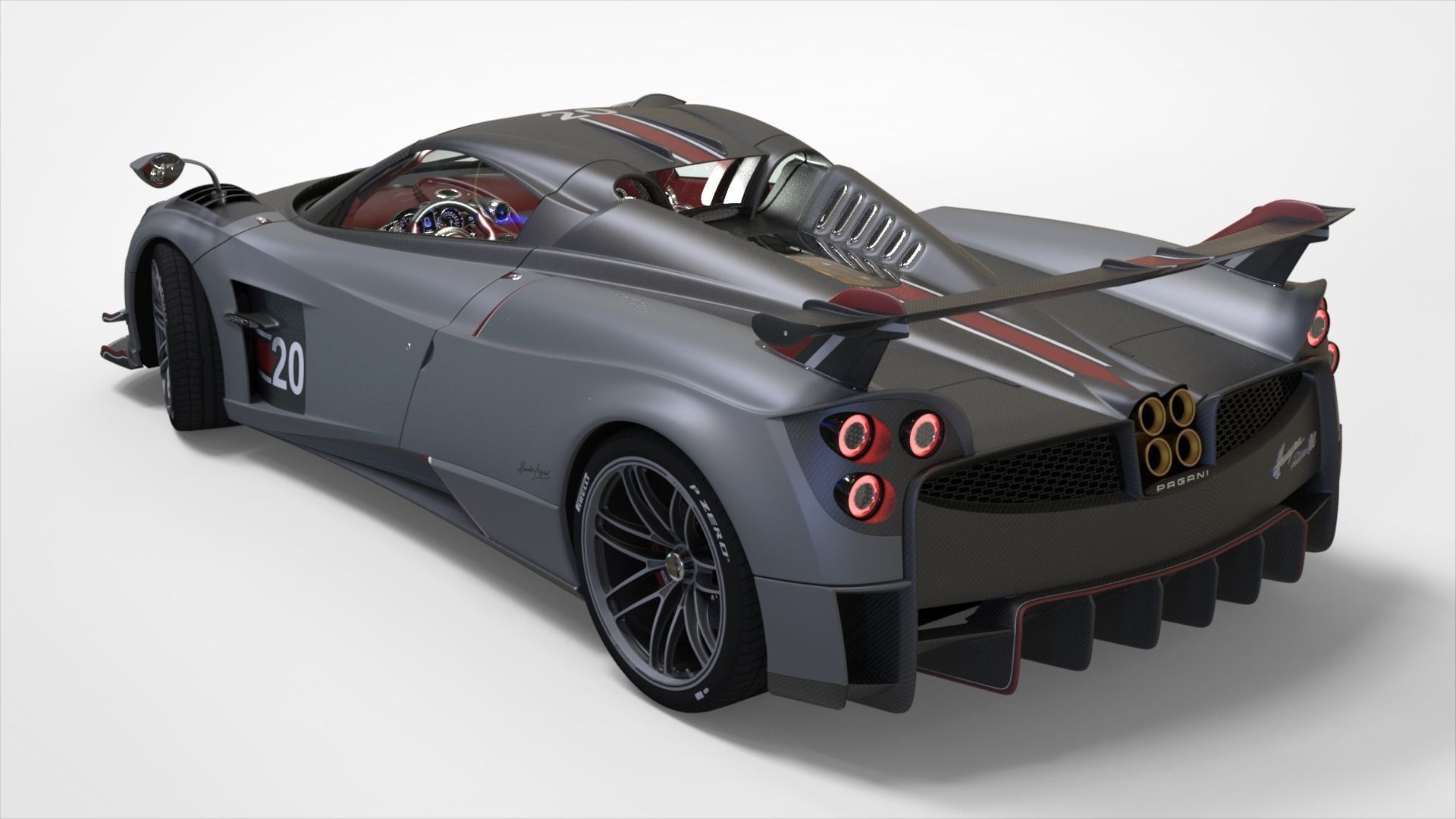 3D model Pagani Huayra Roadster VR / AR / low-poly | CGTrader
