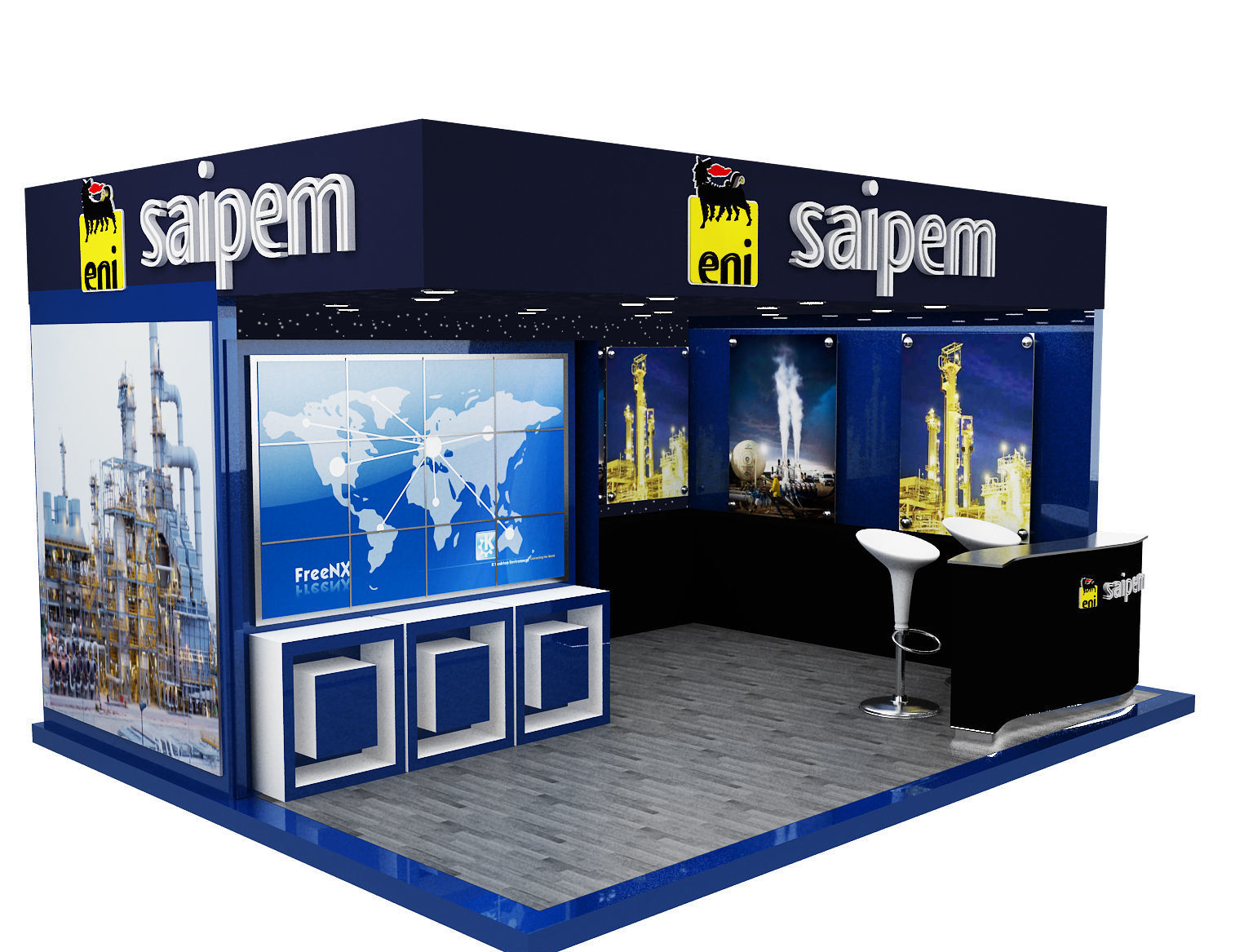 Booth Exhibition Stand a363 3D model | CGTrader