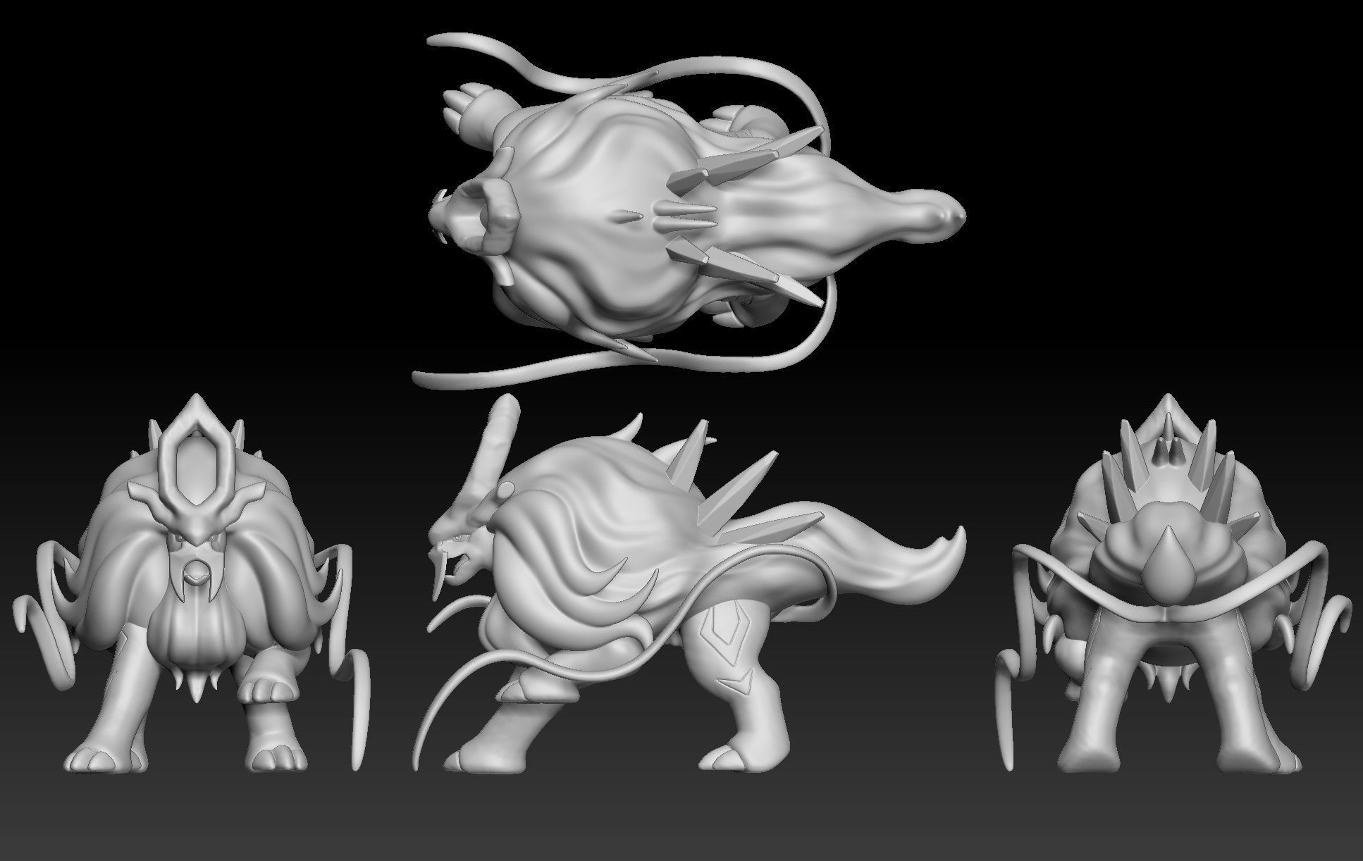 Pokemon Paradox Ancient Trio Beast 3D model 3D printable | CGTrader
