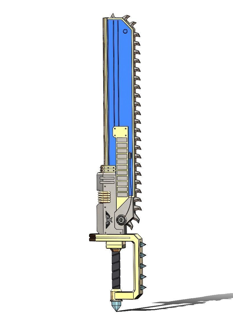 Chainsword 3D model 3D printable | CGTrader