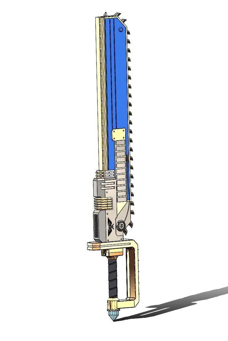 Chainsword 3D model 3D printable | CGTrader
