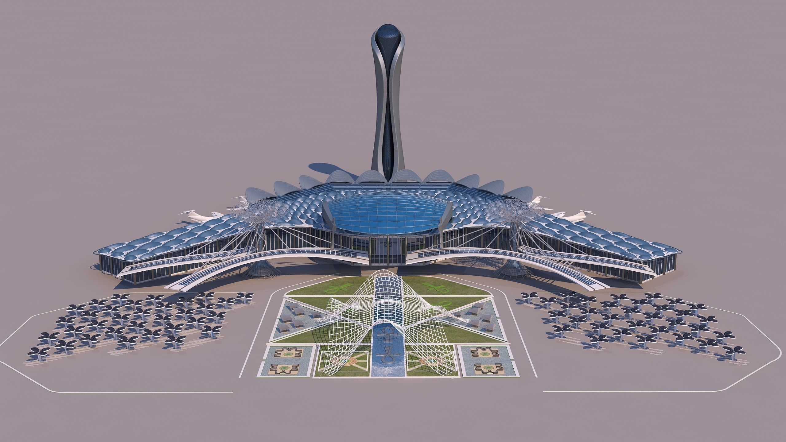 0190 - Airport Building 3D model | CGTrader