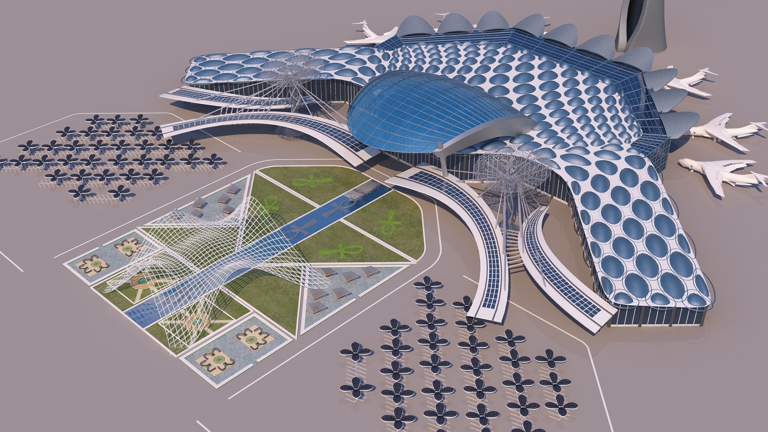 0190 - Airport Building 3D model | CGTrader