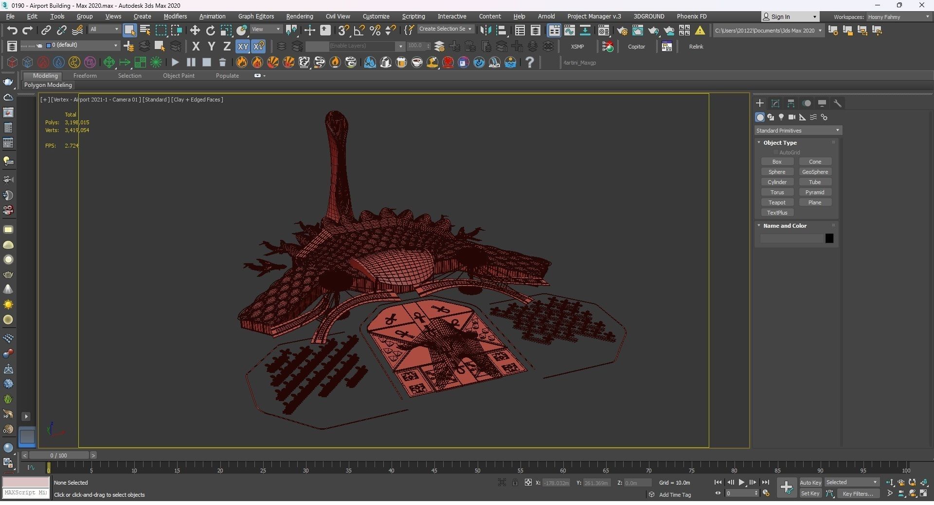 0190 - Airport Building 3D model | CGTrader