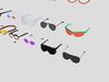 3D model Low Poly Glasses Pack VR / AR / low-poly | CGTrader