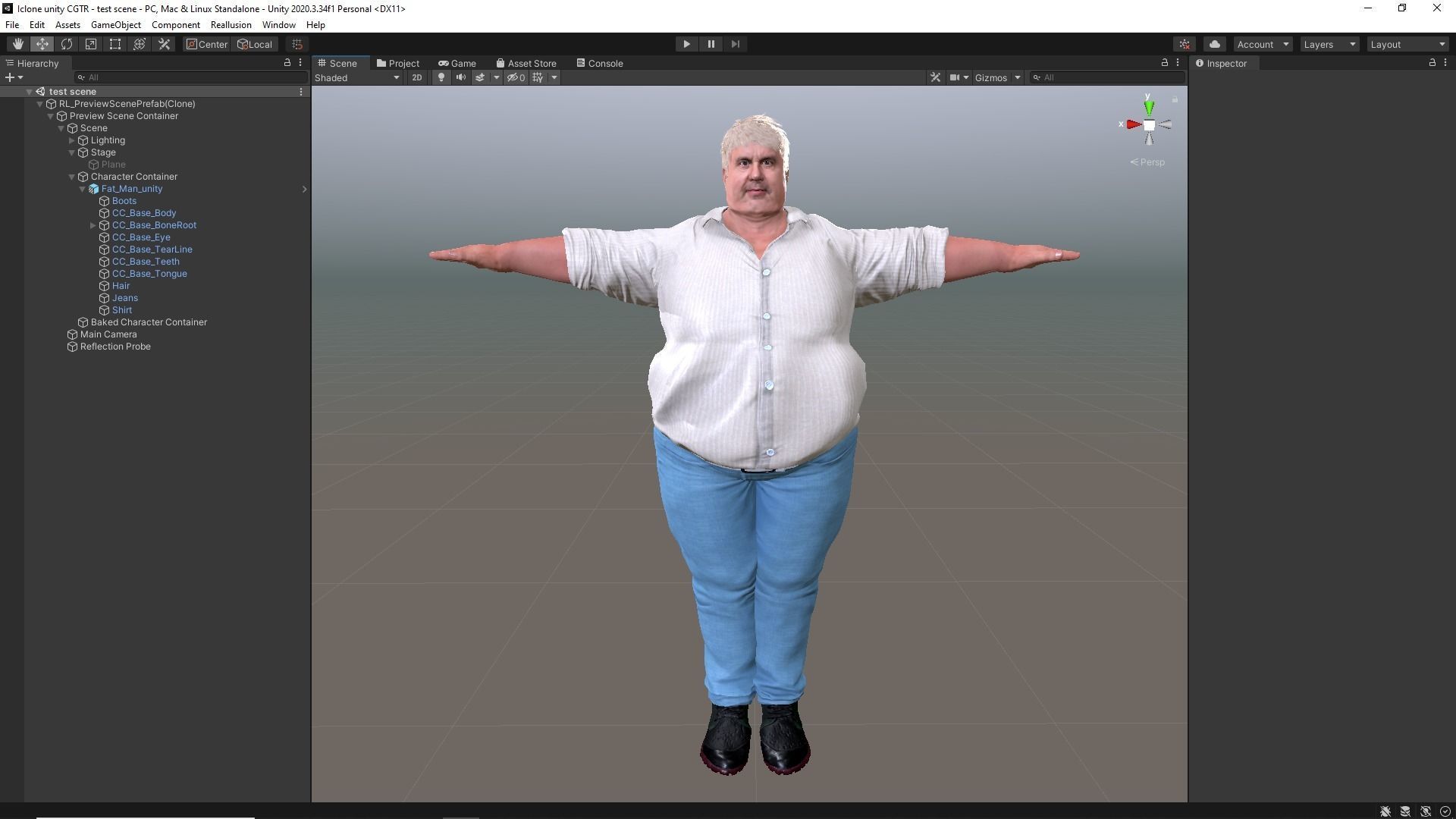 3D model Fat Man Business Rigged and Blendshapes VR / AR / low-poly ...