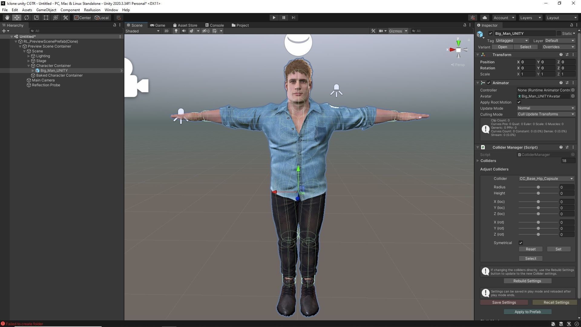 3D model The Big Man - Game ready - rigged and blendshapes VR / AR / low-poly | CGTrader