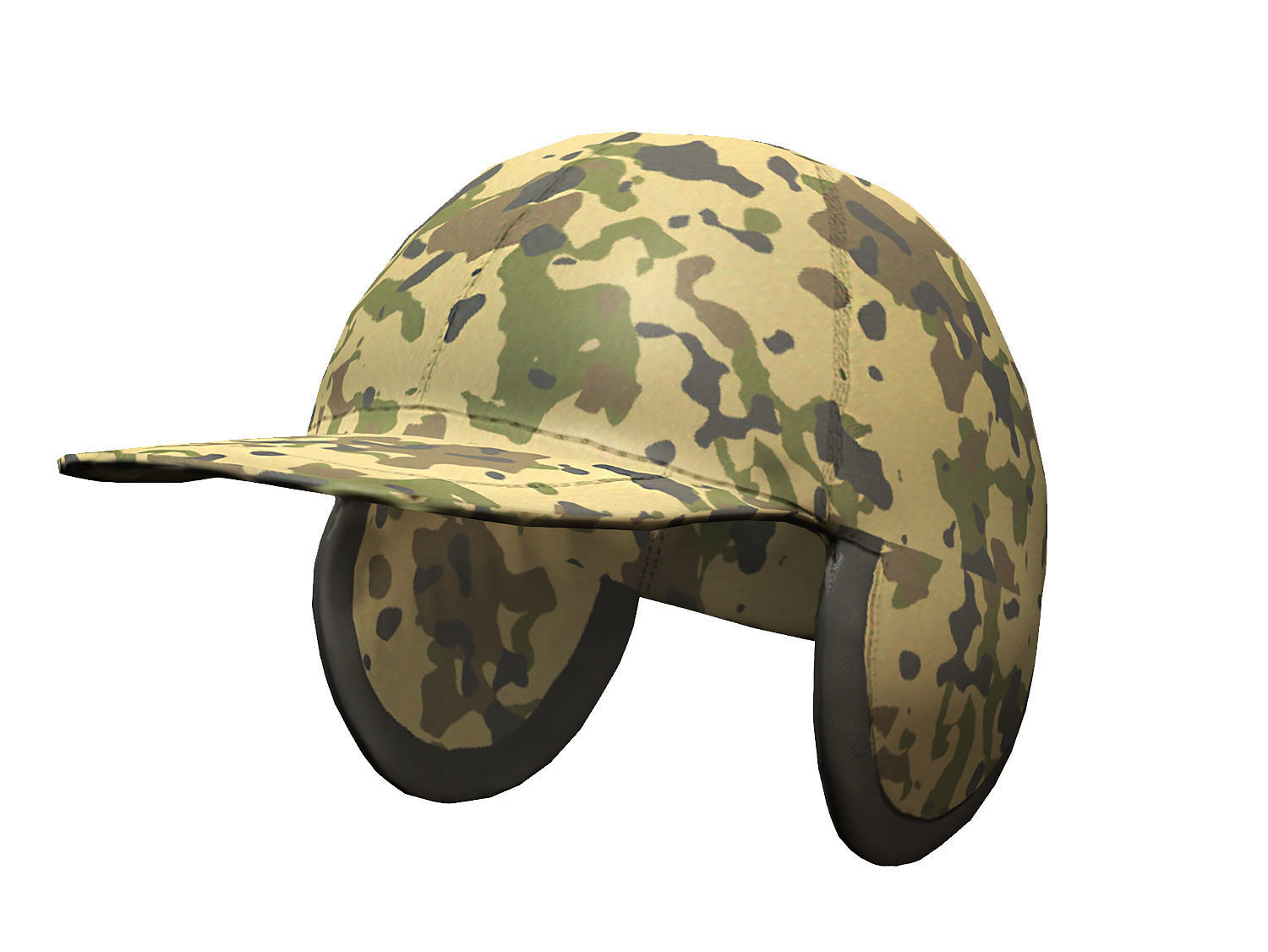 3D model Army Cap with Ear Flaps VR / AR / low-poly | CGTrader