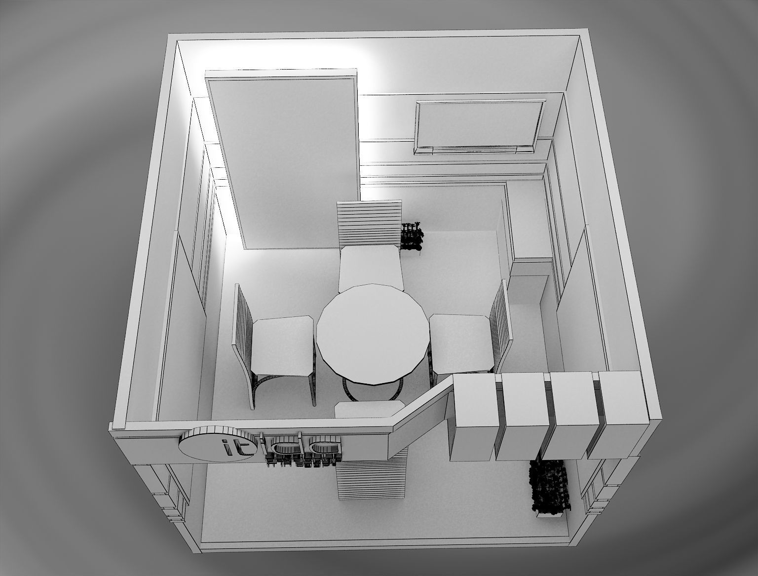 Booth Exhibition Stand a377b 3D model | CGTrader