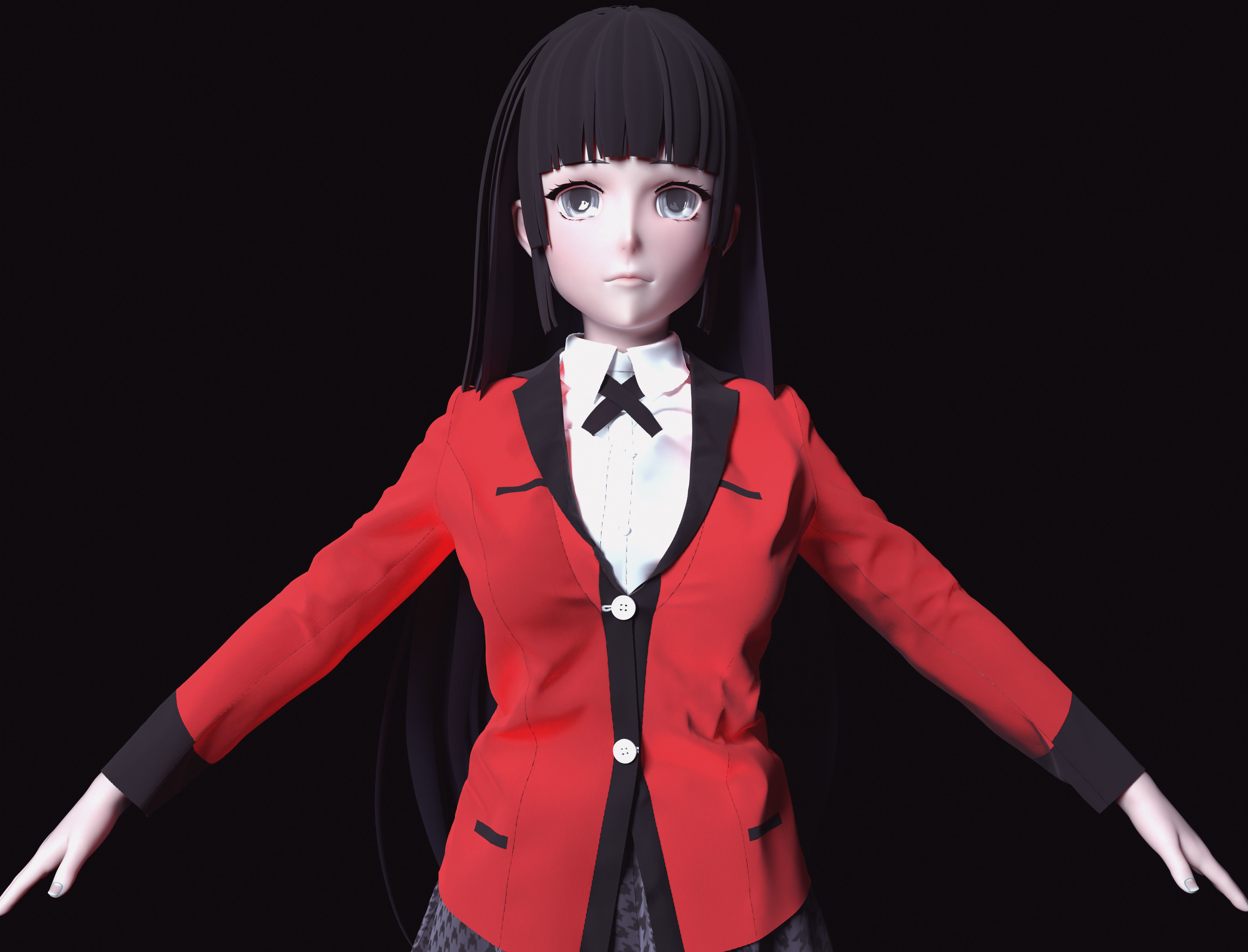 JABAMI YUMEKO KAKEGURUI ANIME 3D model rigged | CGTrader