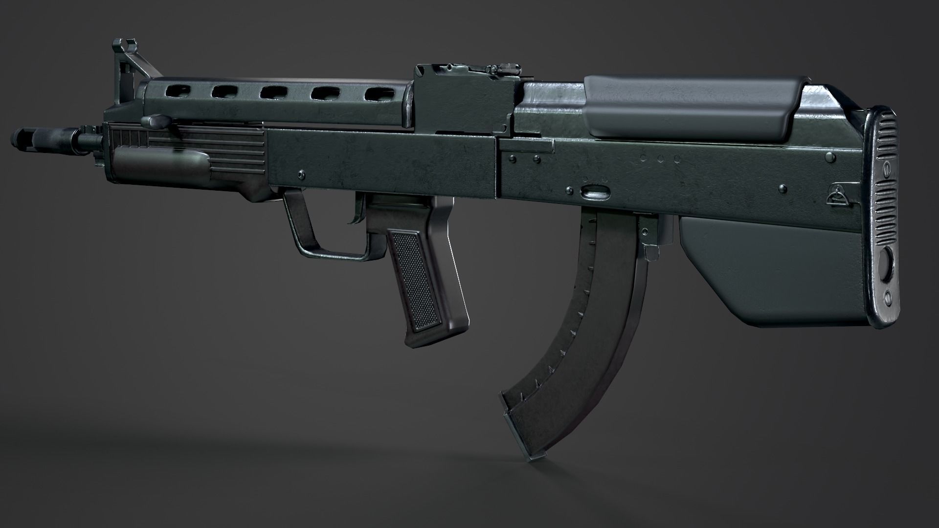 3D model Ukrainian automatic rifle Vepr VR / AR / low-poly | CGTrader
