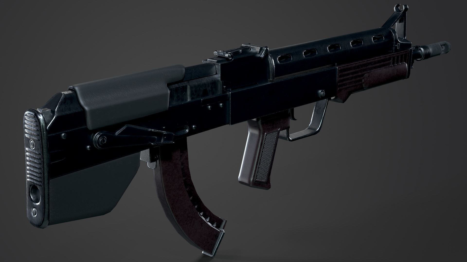 3D model Ukrainian automatic rifle Vepr VR / AR / low-poly | CGTrader