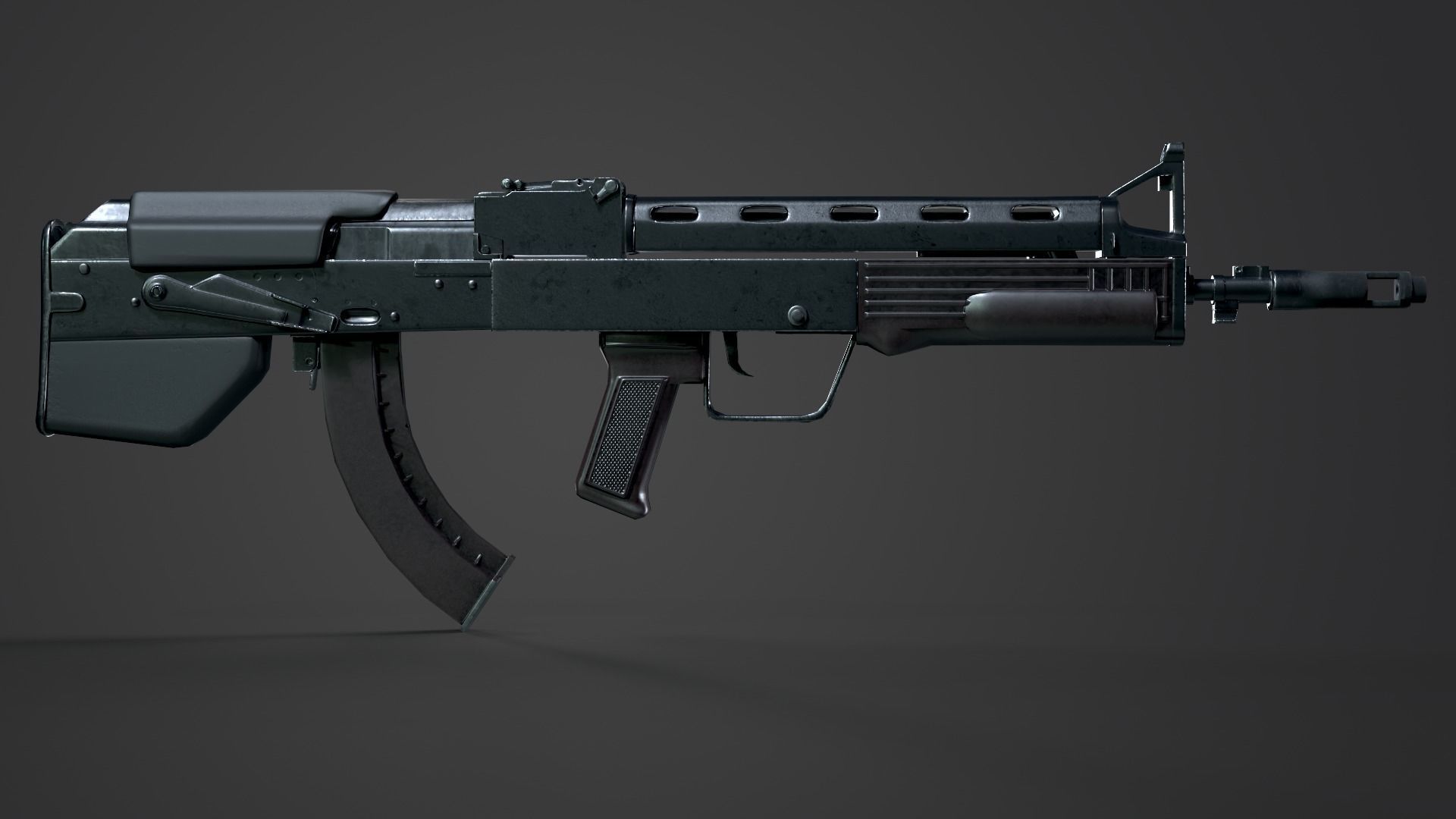 3D model Ukrainian automatic rifle Vepr VR / AR / low-poly | CGTrader
