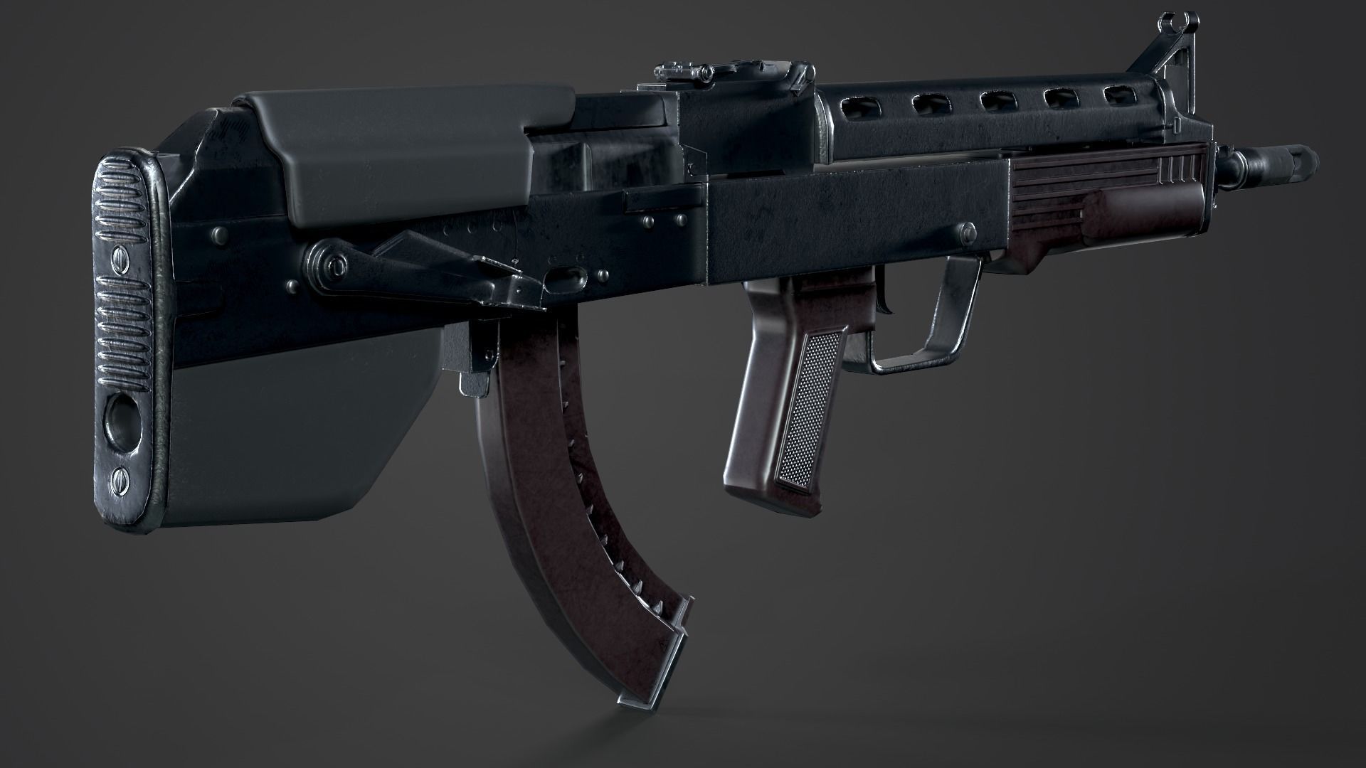 3D model Ukrainian automatic rifle Vepr VR / AR / low-poly | CGTrader