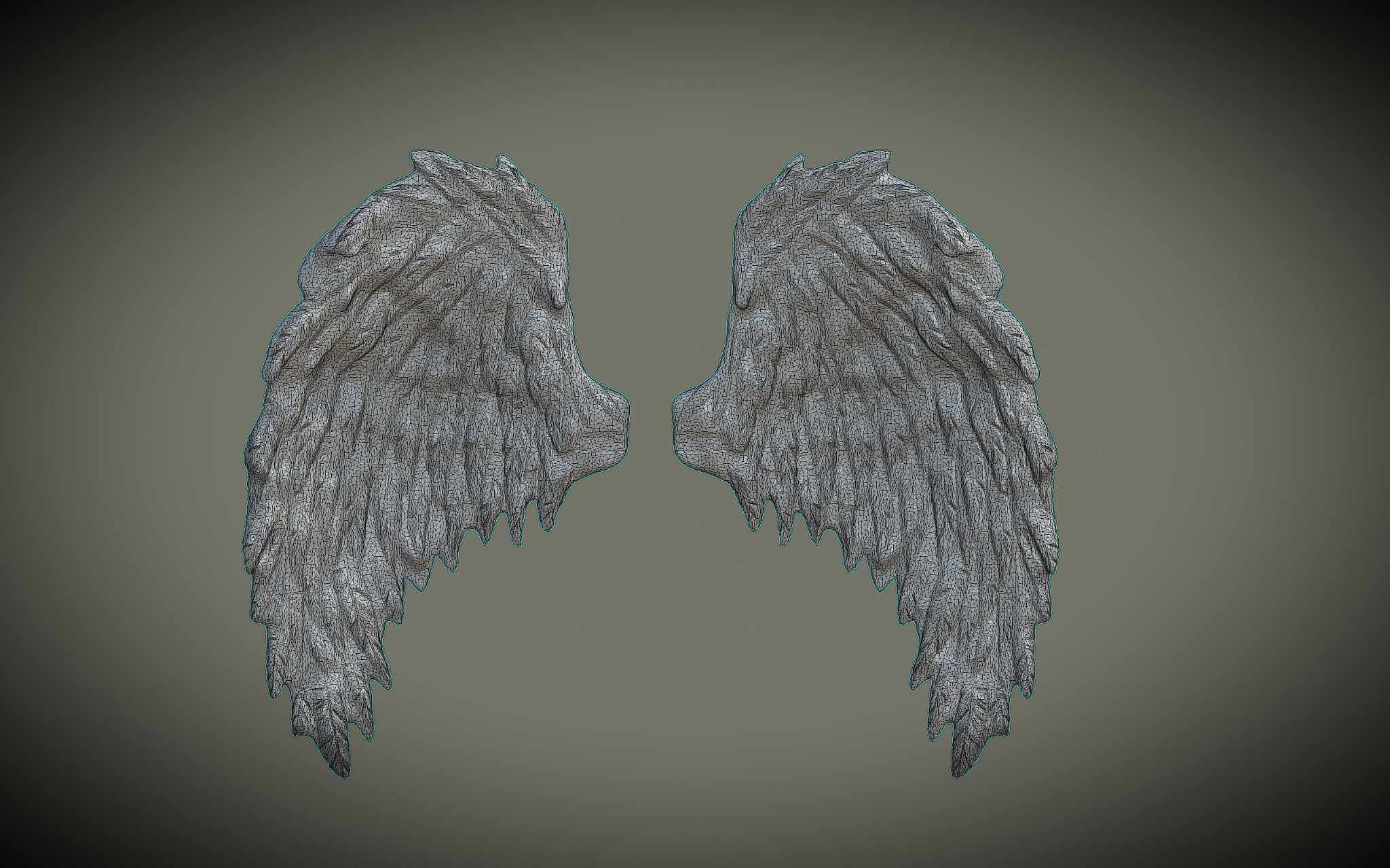 angel wings 3D model | CGTrader