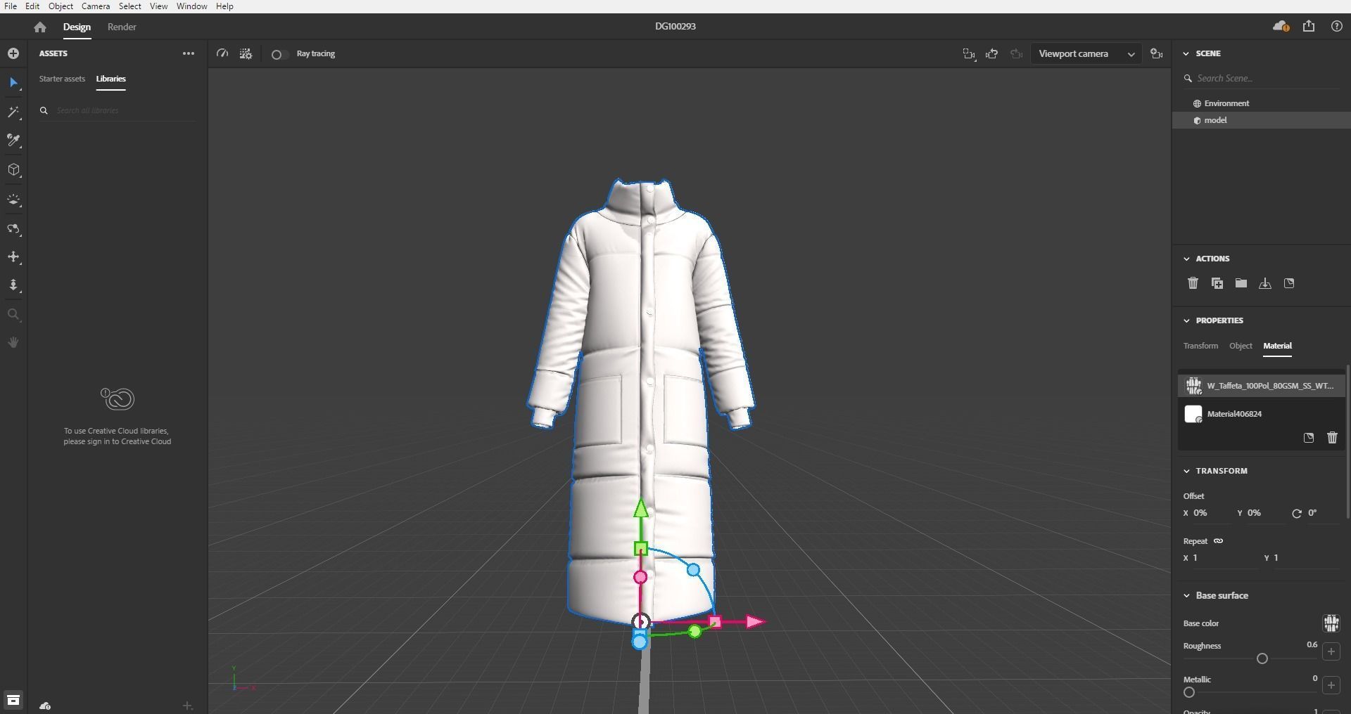 Women Original Long Puffer Coat 3D model | CGTrader