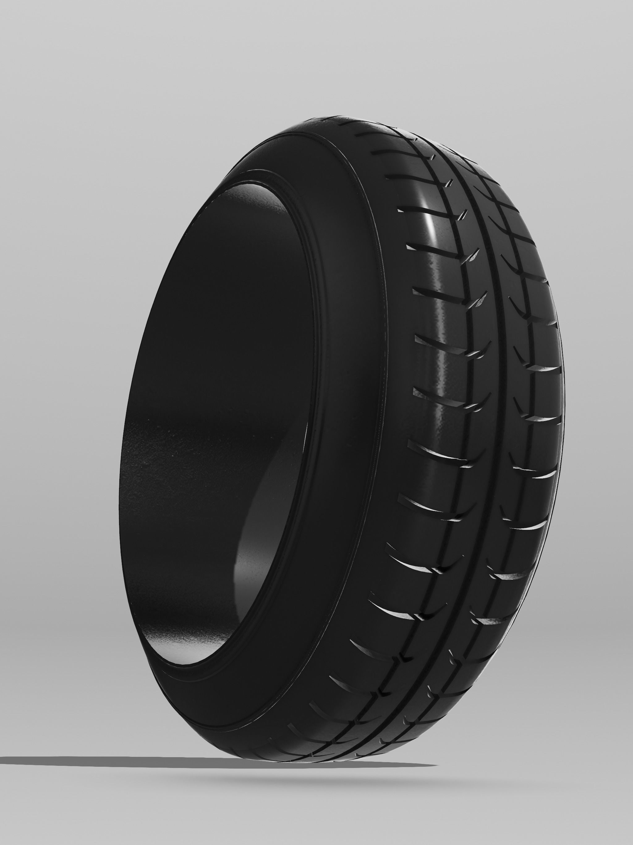 15inch Stretch Tire Directional 3D model 3D printable | CGTrader