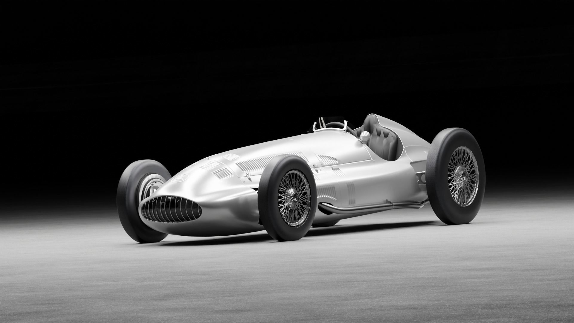 Mercedes W154 3D model rigged | CGTrader