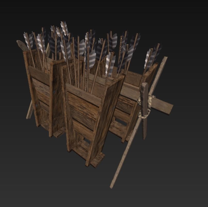 3D model Roman Arrow Stand VR / AR / low-poly | CGTrader