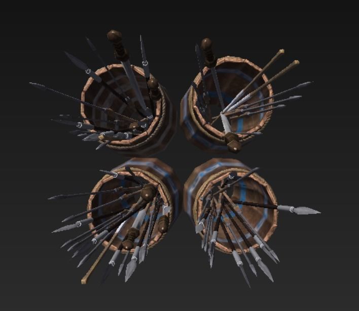 3D model Roman Weaponry Stand VR / AR / low-poly | CGTrader