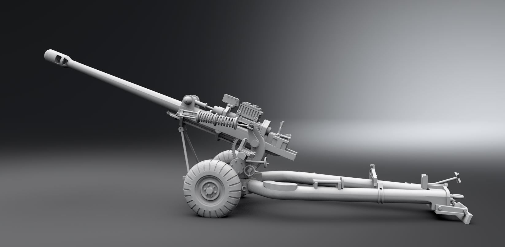 L118 105mm Light Artillery scale model 3D model 3D printable | CGTrader