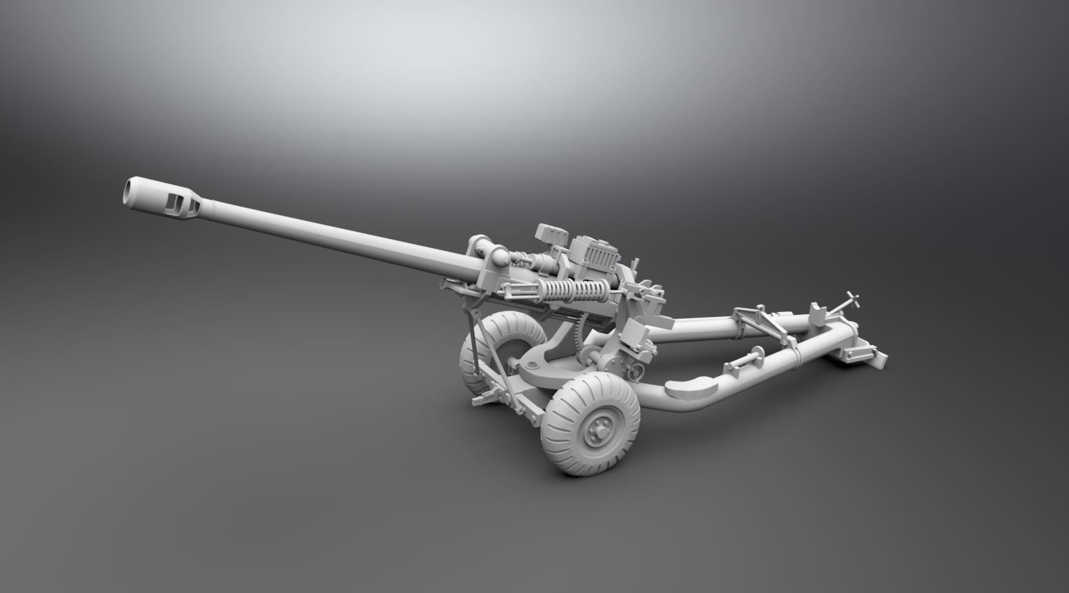 L118 105mm Light Artillery scale model 3D model 3D printable | CGTrader