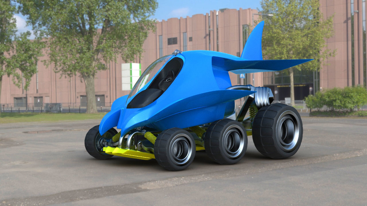 Futuristic Hybrid Aircraft Vehicle 3D model | CGTrader