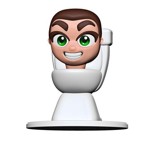 Skibidi Toilet chibi 3D model 3D printable | CGTrader