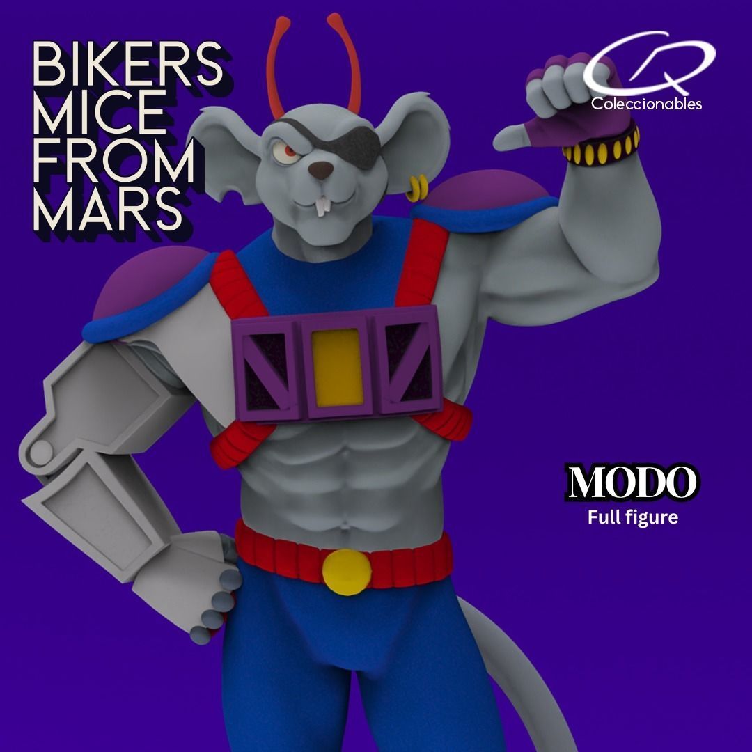 Biker Mice from Mars - Modo Full Figure 3D model 3D printable | CGTrader
