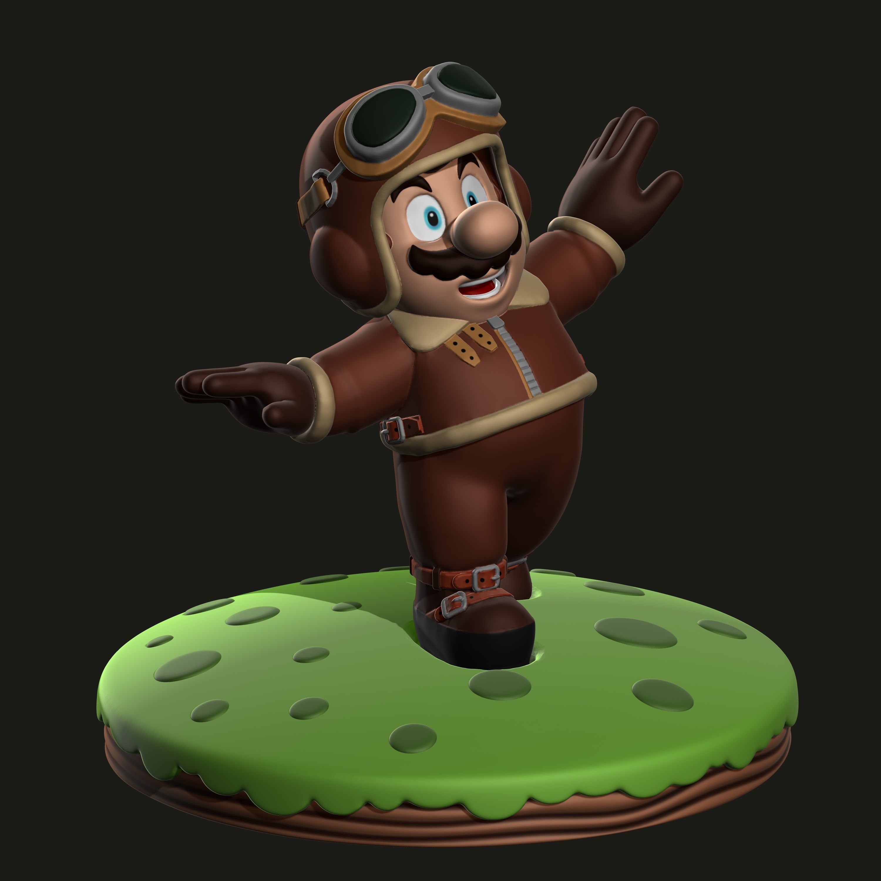 Mario Bros - Mario Aviator 3D model 3D printable | CGTrader