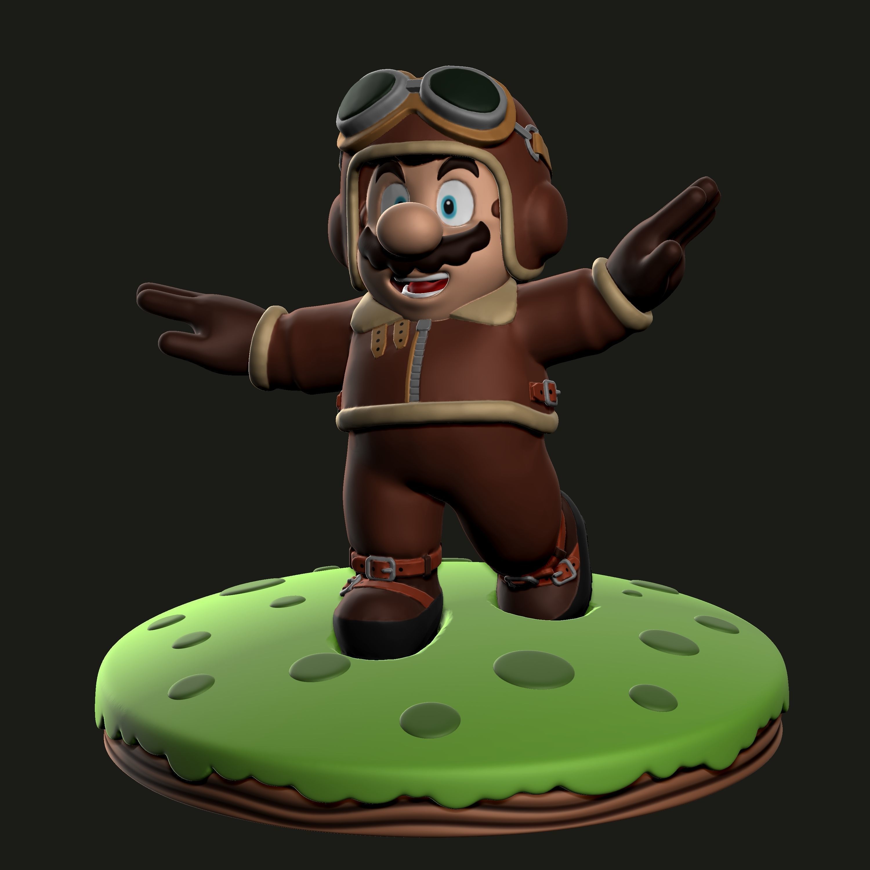 Mario Bros - Mario Aviator 3D model 3D printable | CGTrader