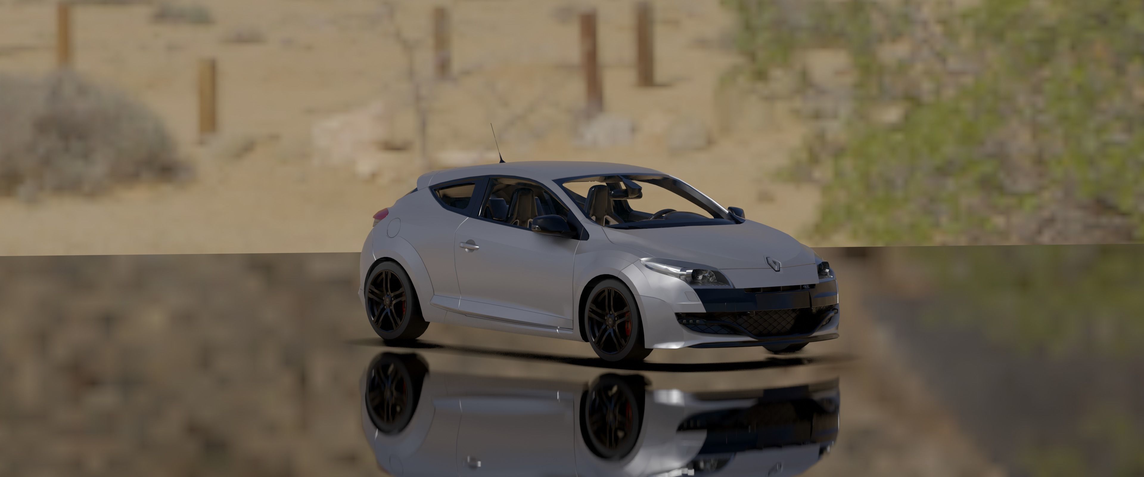 3D model Renault Megane car VR / AR / low-poly | CGTrader