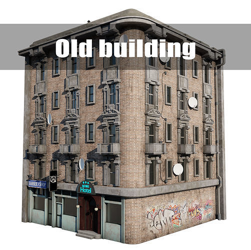 Old Building 3D model | CGTrader