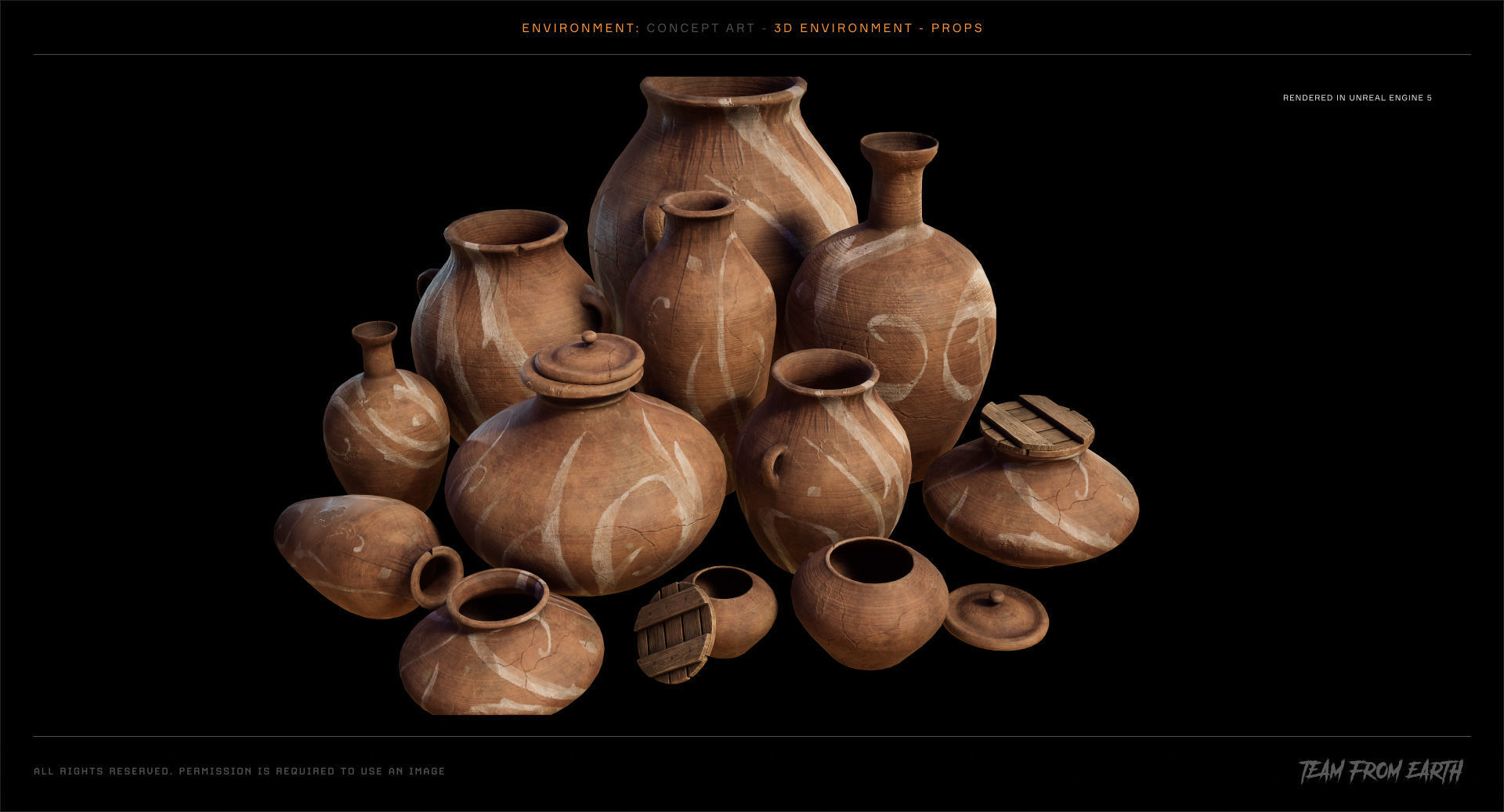 3D model Street bazaar environment kit and props Unreal 5 realistic ...