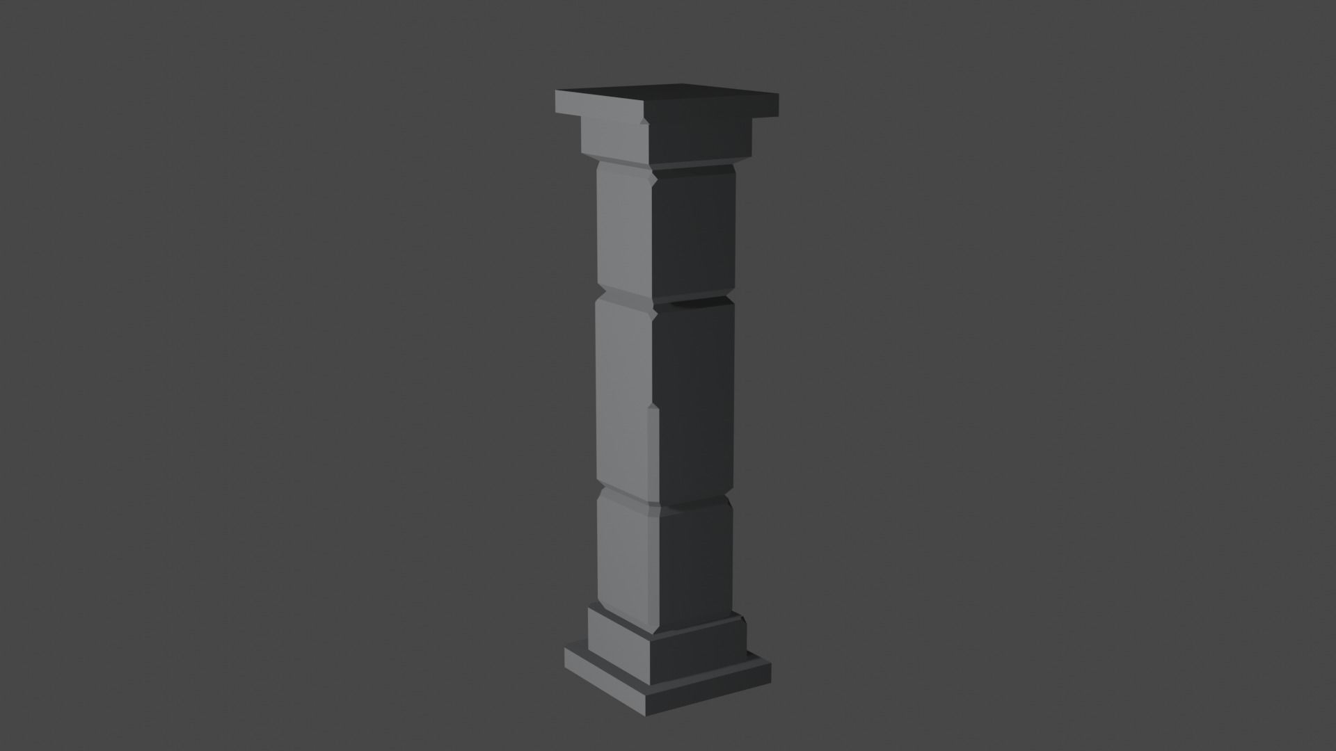 3D model Low Poly Modular Pillar VR / AR / low-poly | CGTrader