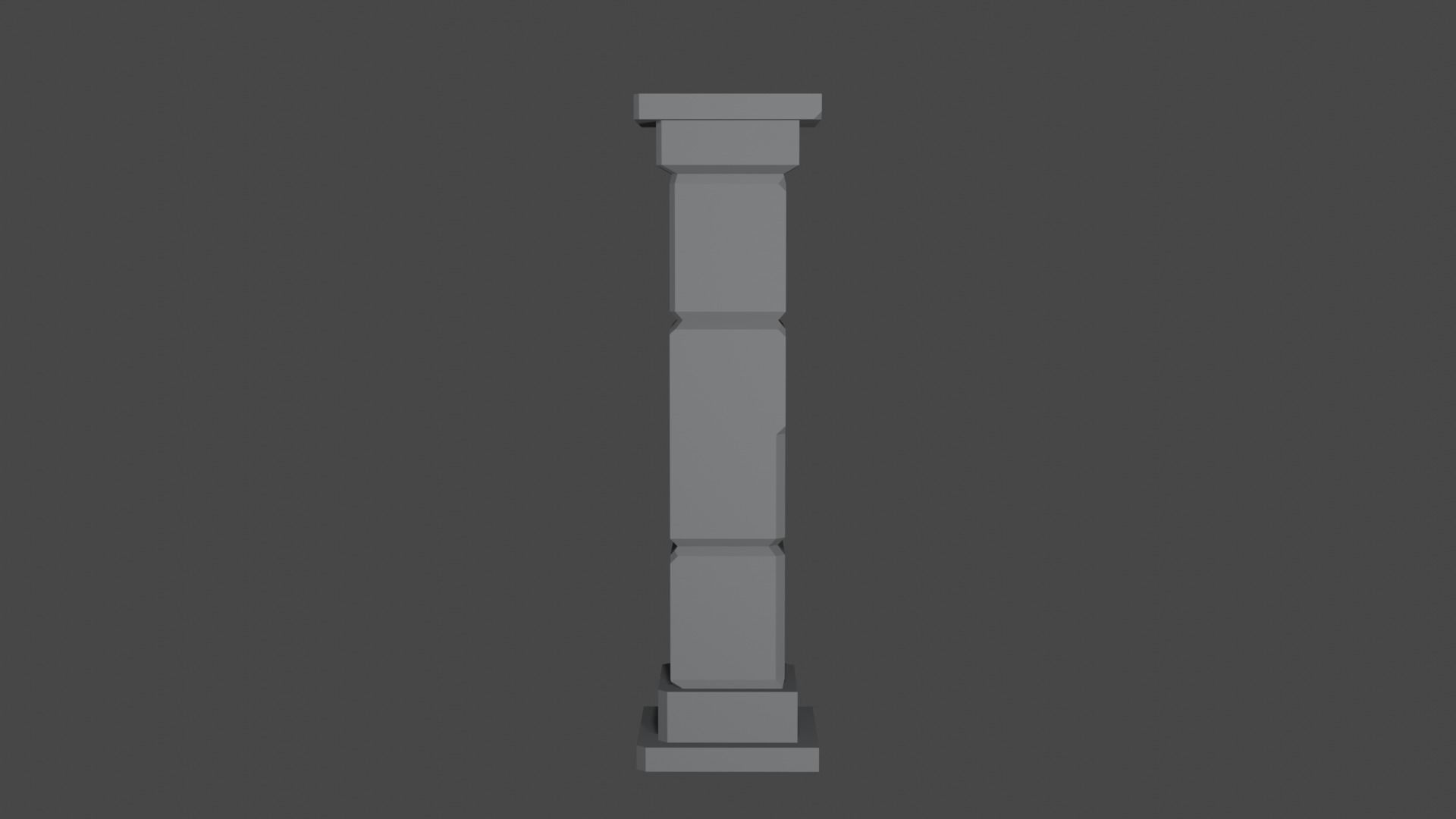 3D model Low Poly Modular Pillar VR / AR / low-poly | CGTrader