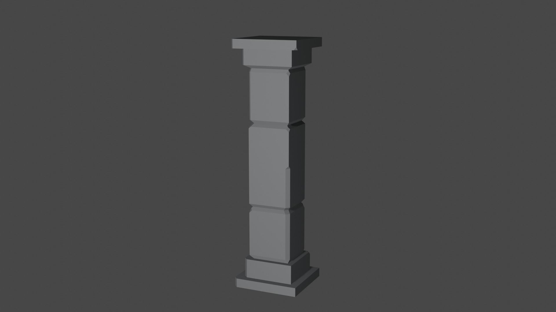 3D model Low Poly Modular Pillar VR / AR / low-poly | CGTrader