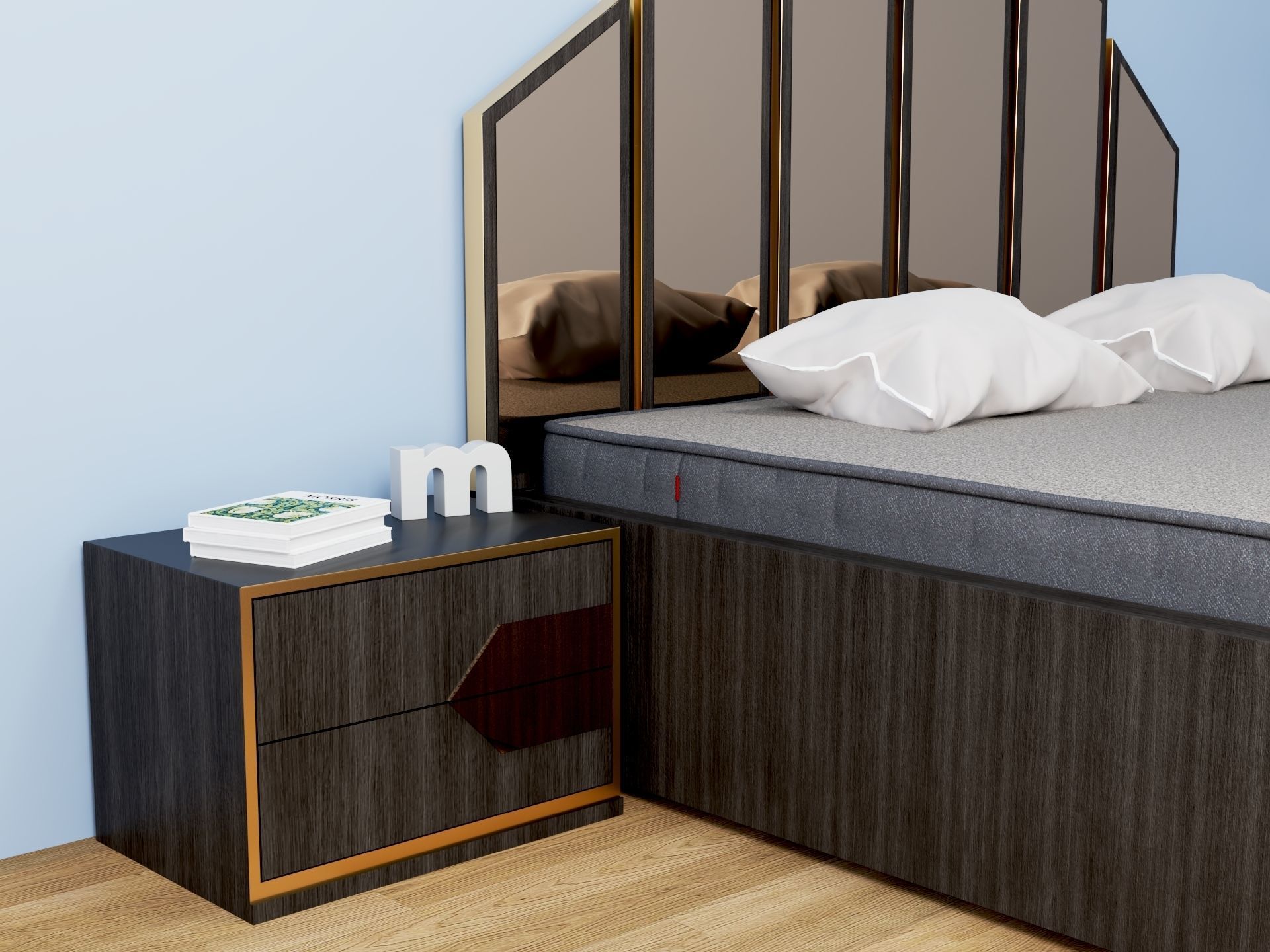 Bed by Json 3D Model free 3D model | CGTrader