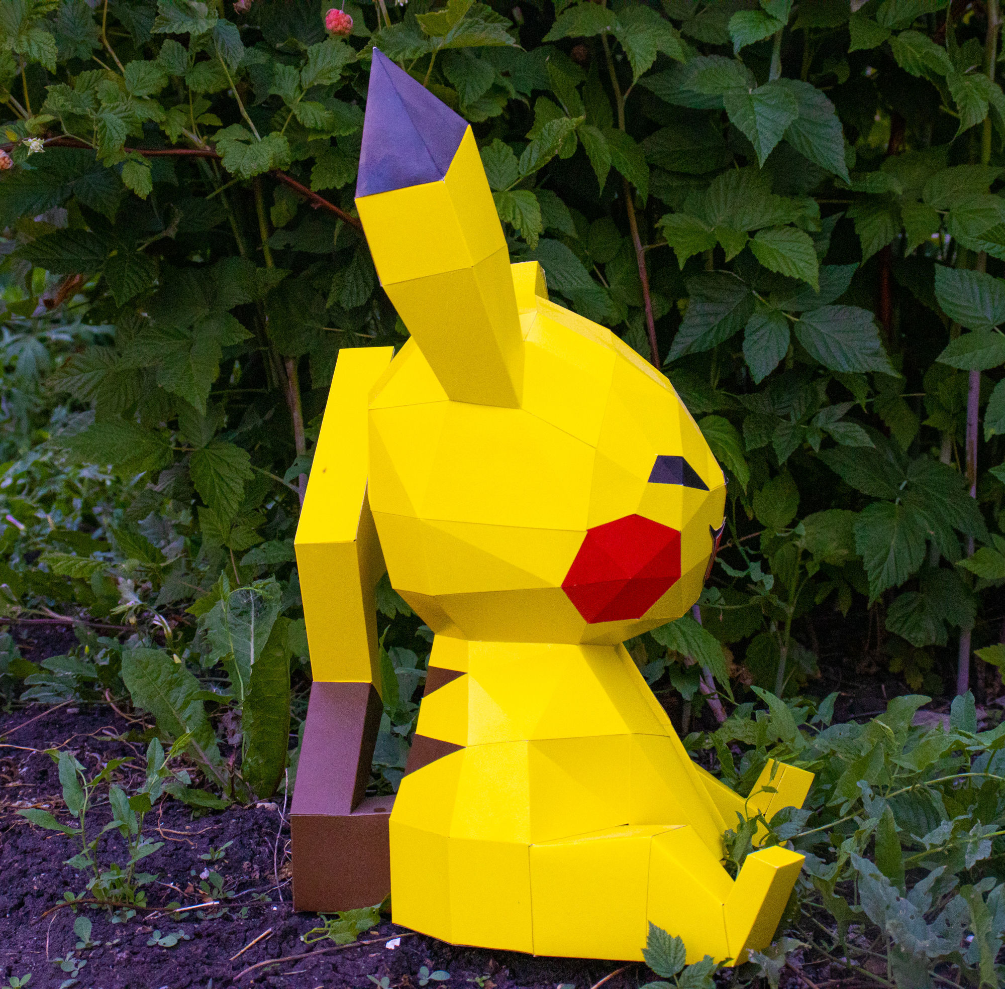 Paper Model Pikachu Pepakura PDF SVG Cricut 3D model | CGTrader