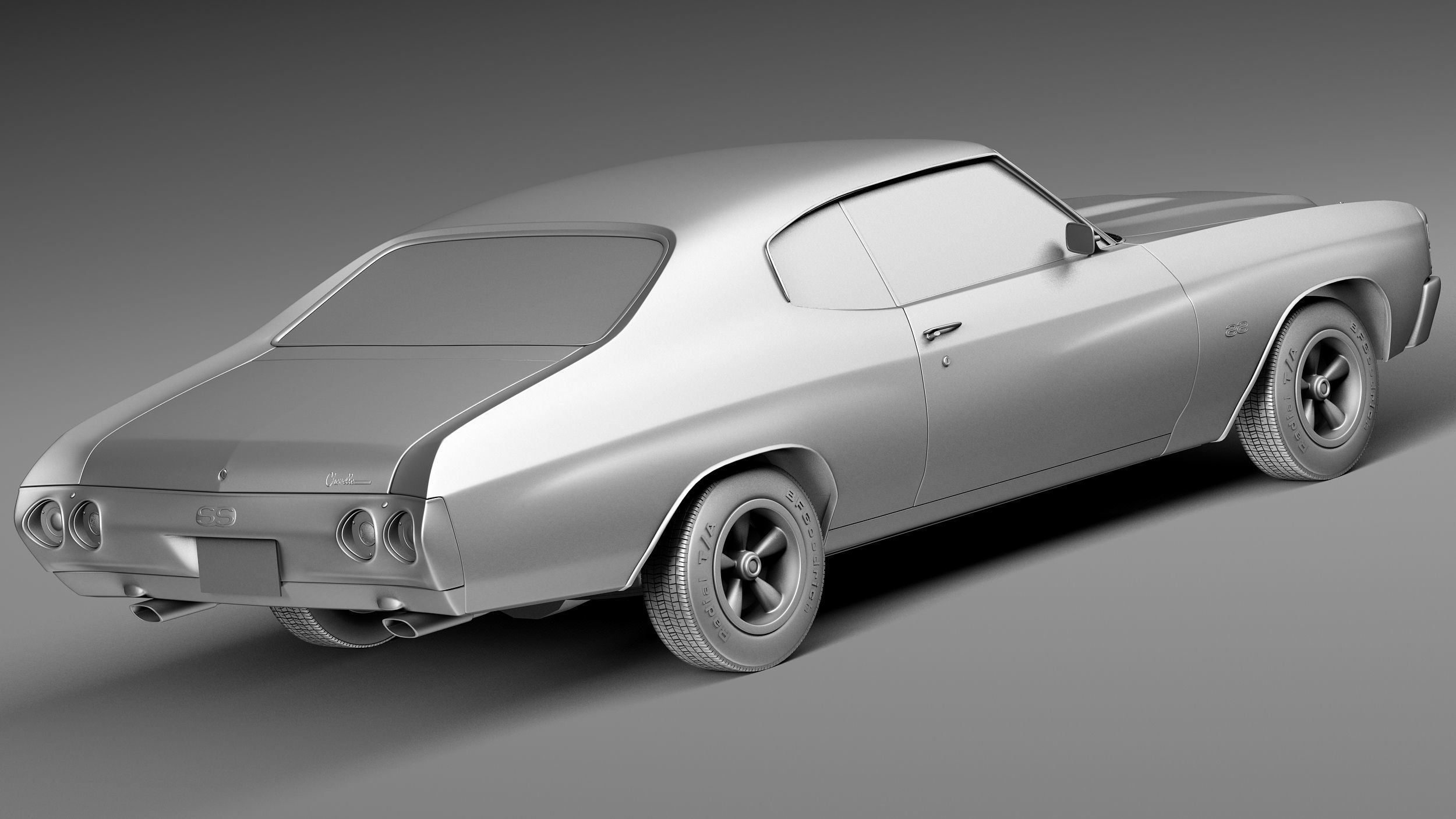 Chevrolet Chevelle 1971 3D model | CGTrader