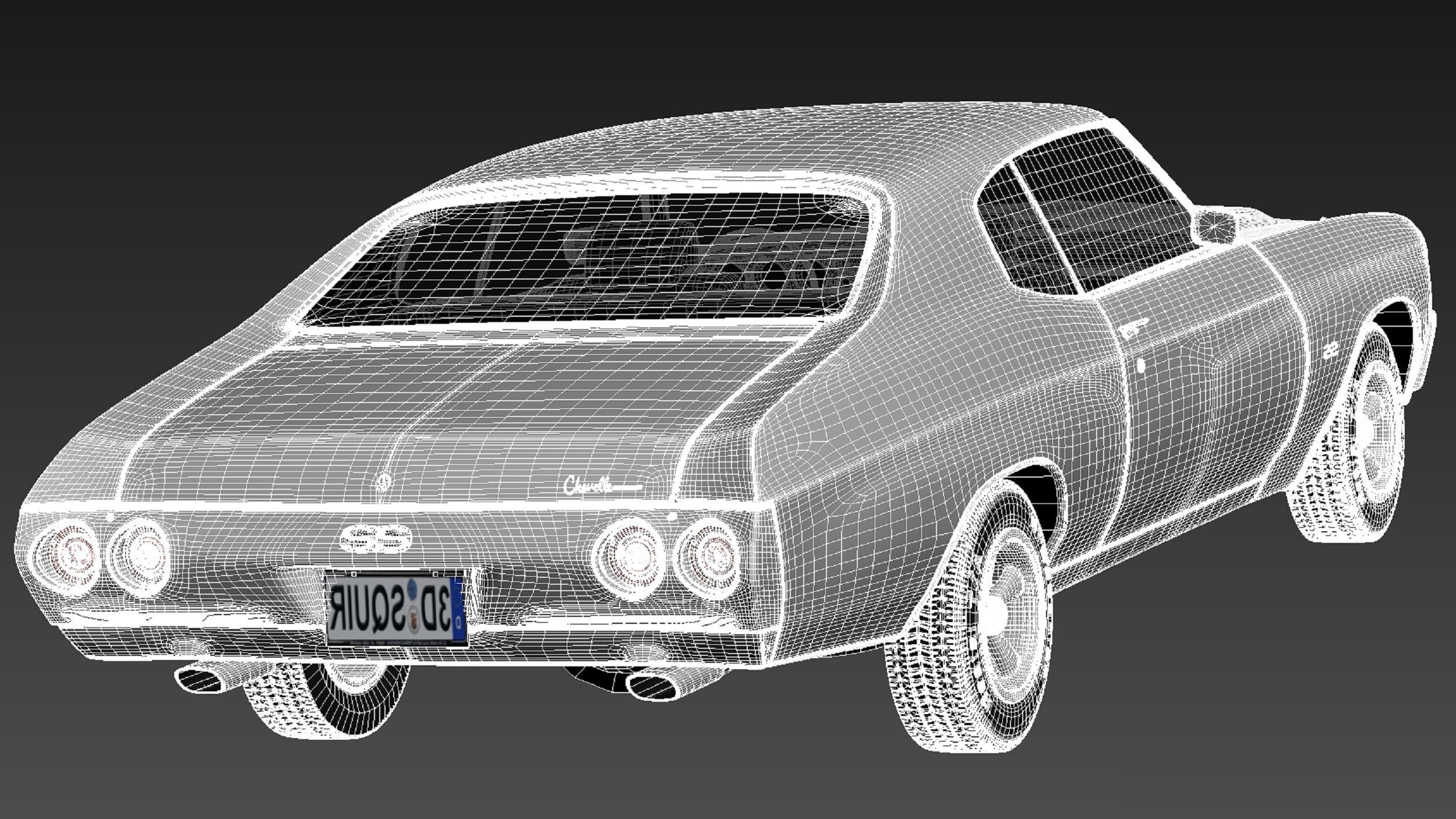 Chevrolet Chevelle 1971 3D model | CGTrader