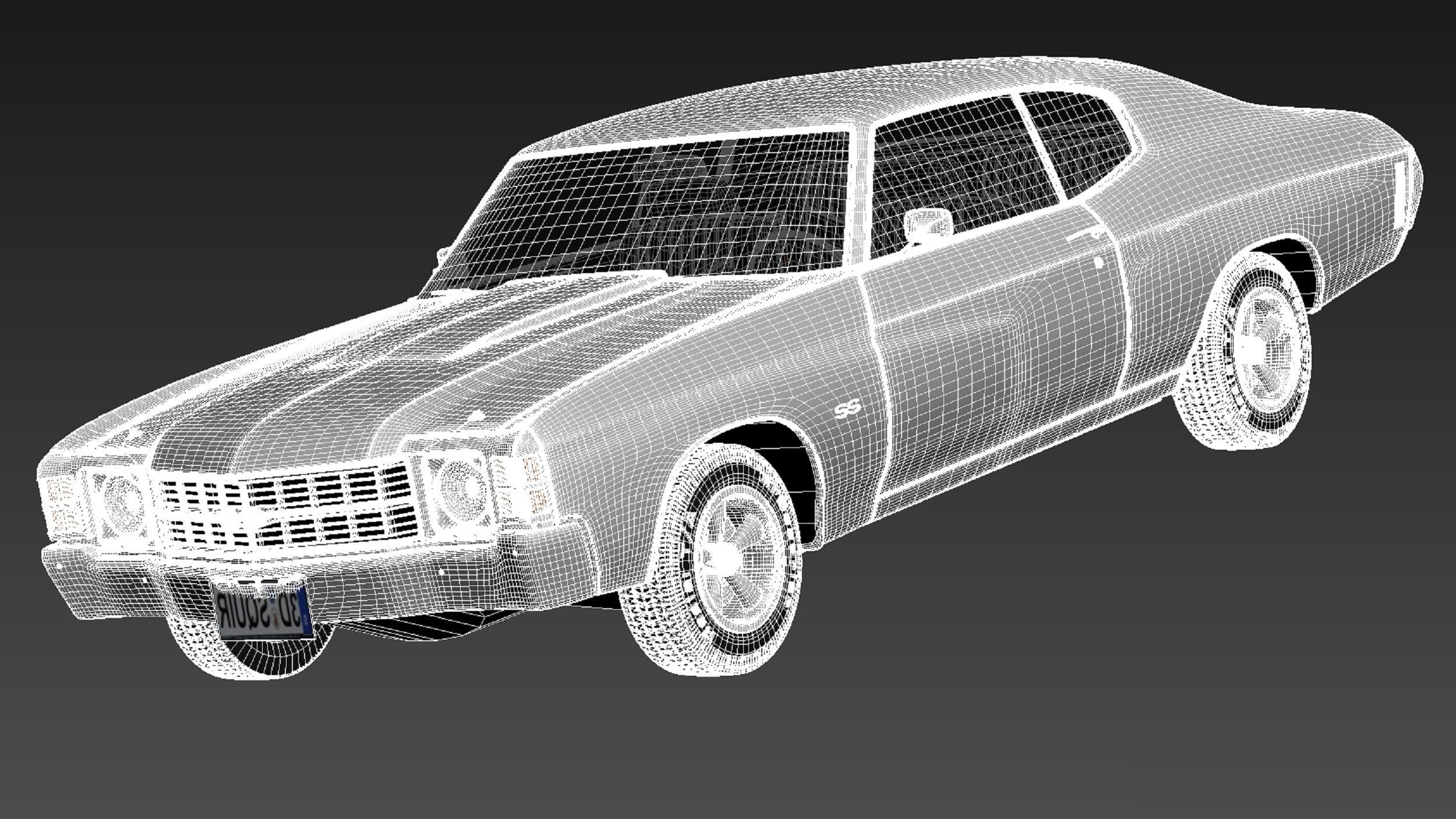 Chevrolet Chevelle 1971 3D model | CGTrader