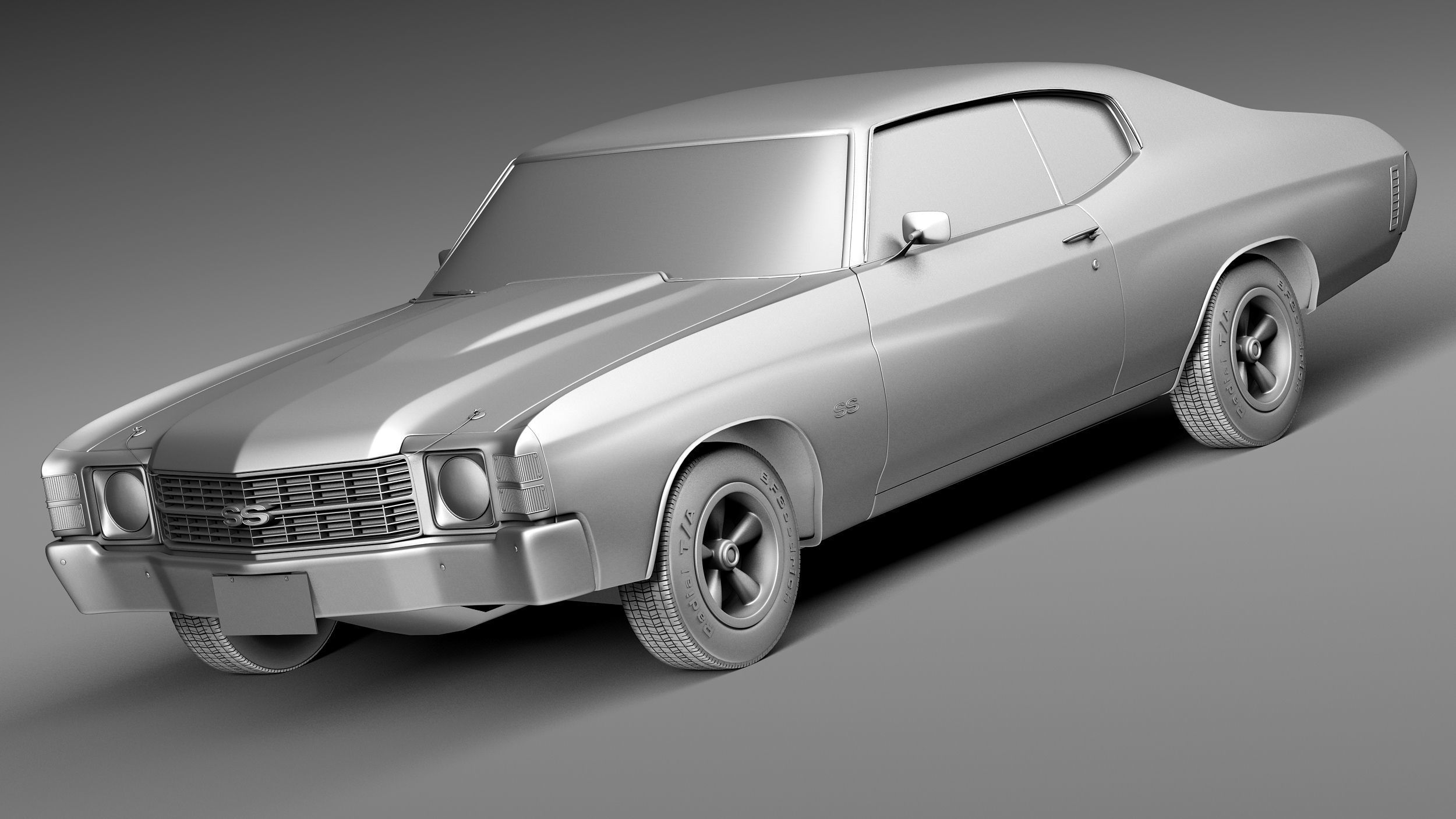 Chevrolet Chevelle 1971 3D model | CGTrader
