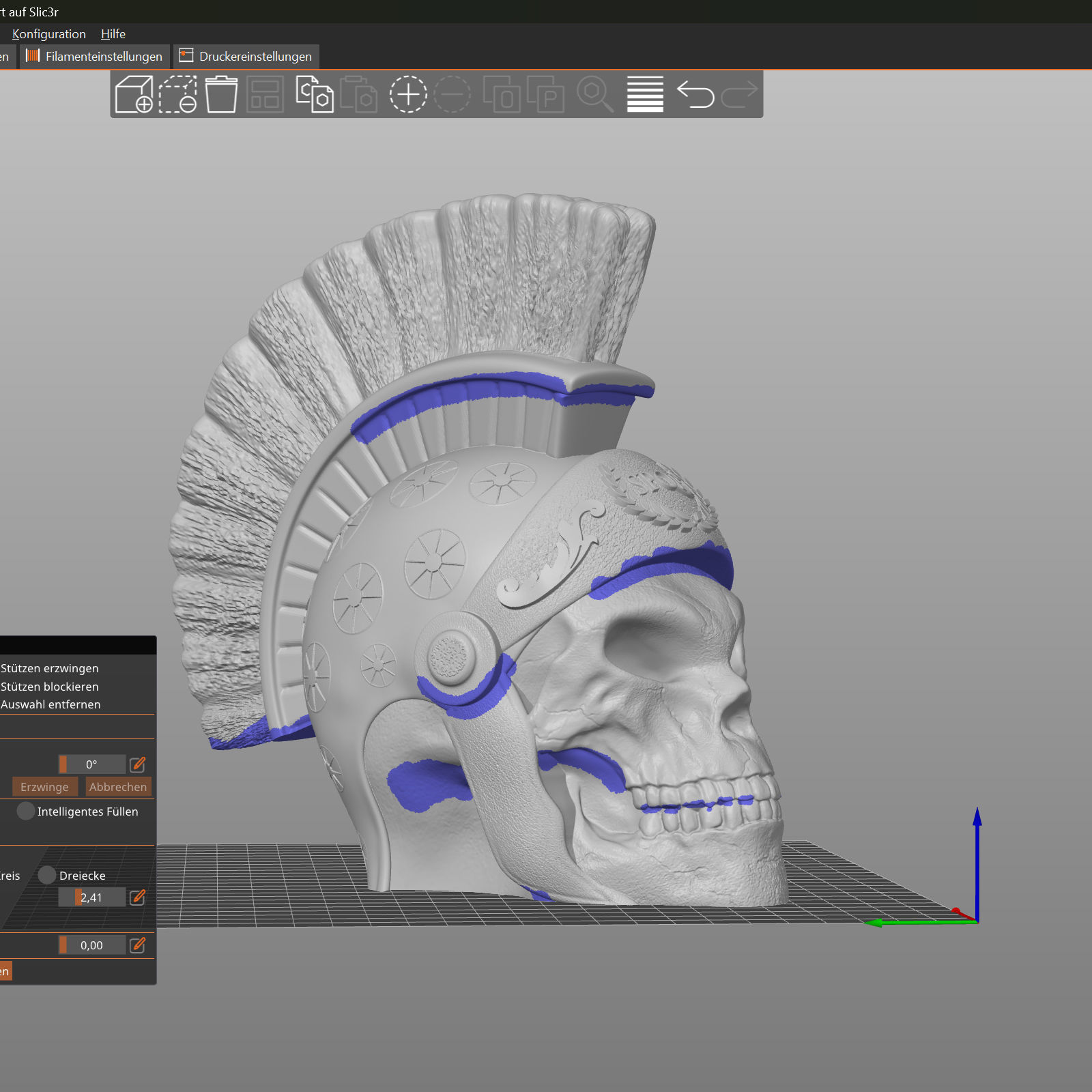 Centurion Skull Skull 3D STL Print Model- High-Polygon 3D model 3D ...