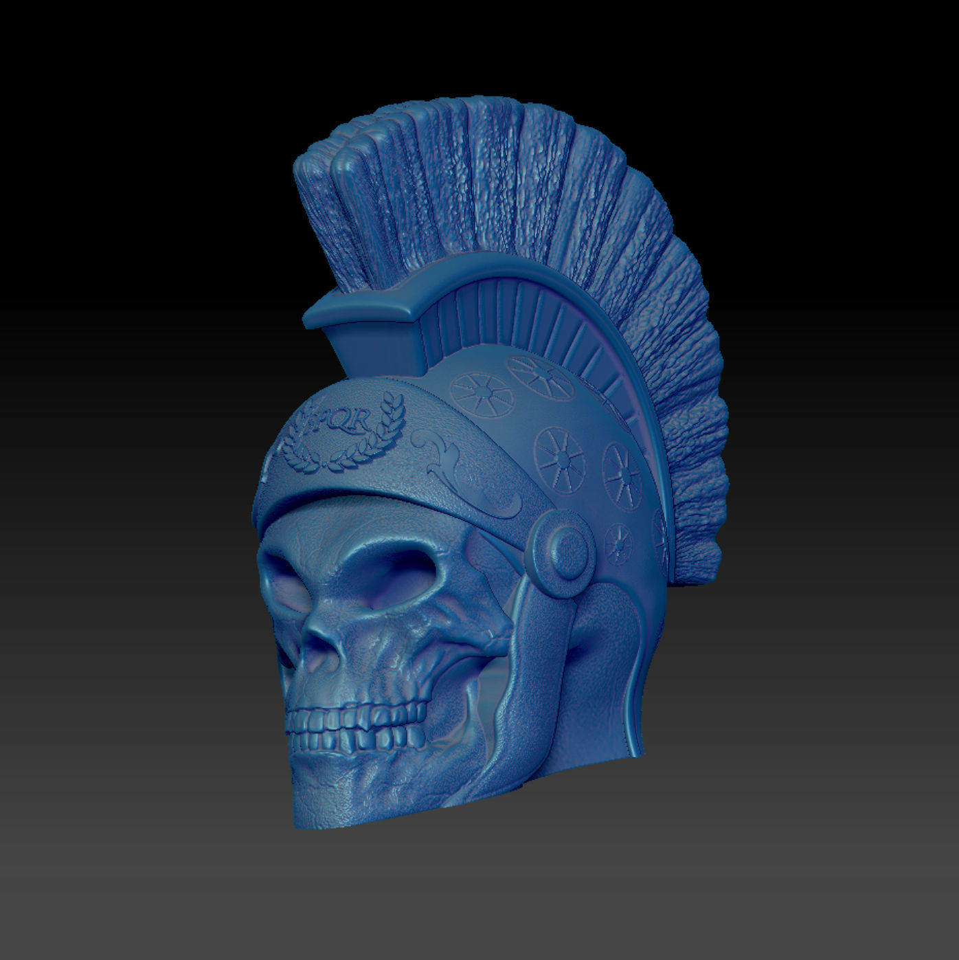 Centurion Skull Skull 3D STL Print Model- High-Polygon 3D model 3D ...