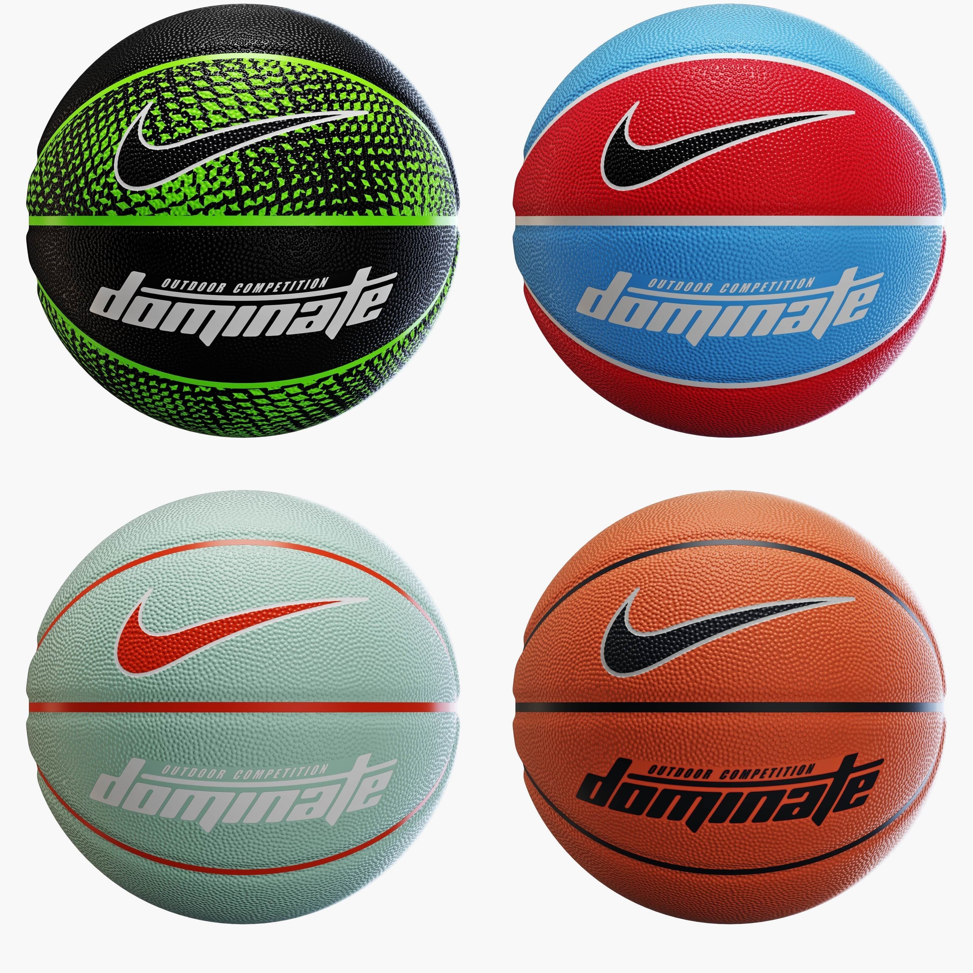 Basketball ball nike dominate set 3D model | CGTrader